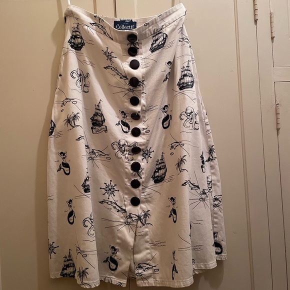 Collectif | Skirts | Collectif Nautical Skirt | Poshmark